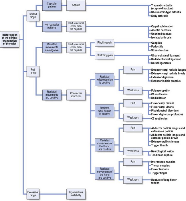 Interpretation Of The Clinical Examination Of The Wrist Thumb And Hand